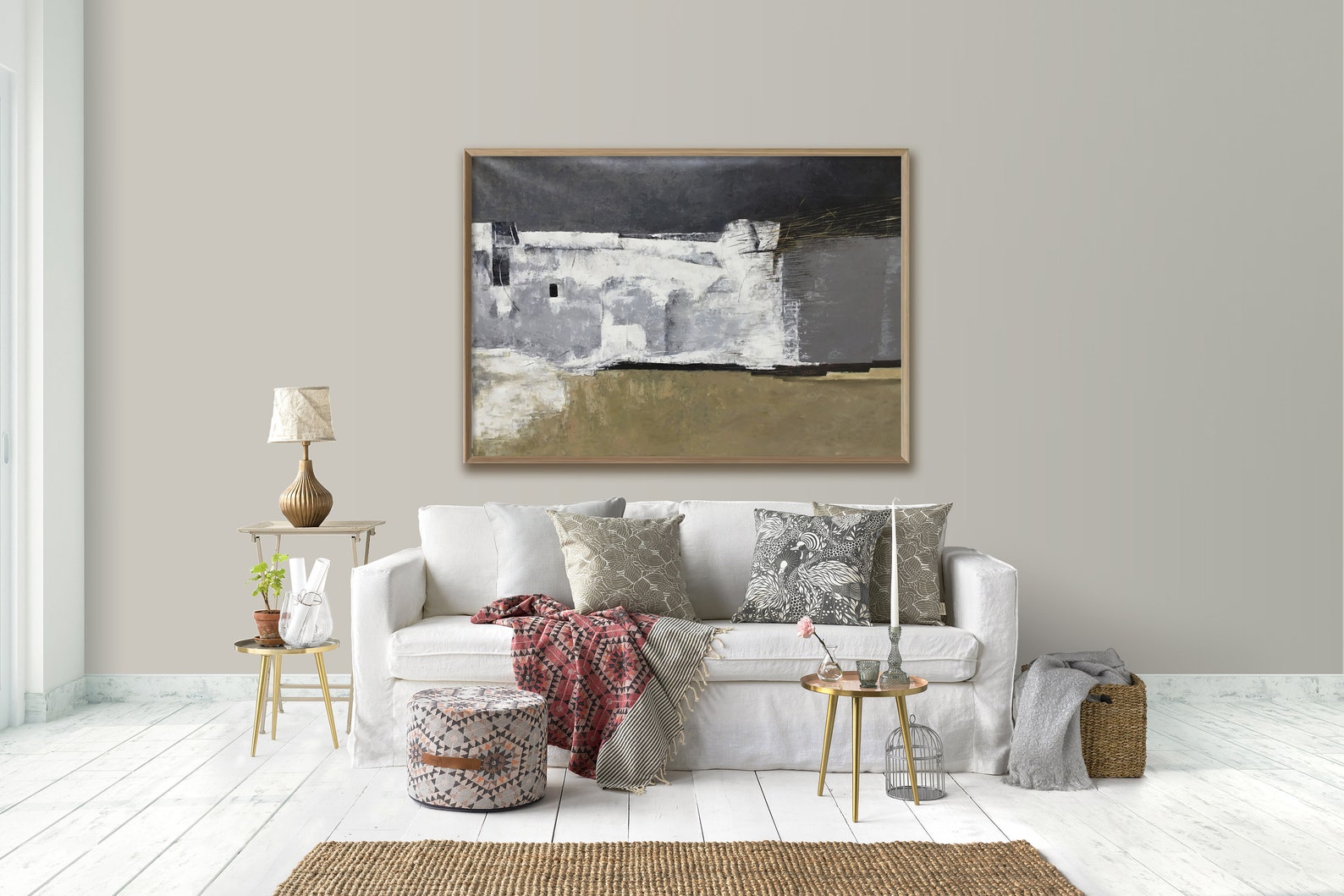 Living Room Abstract Painting Large Modern Abstract - Etsy