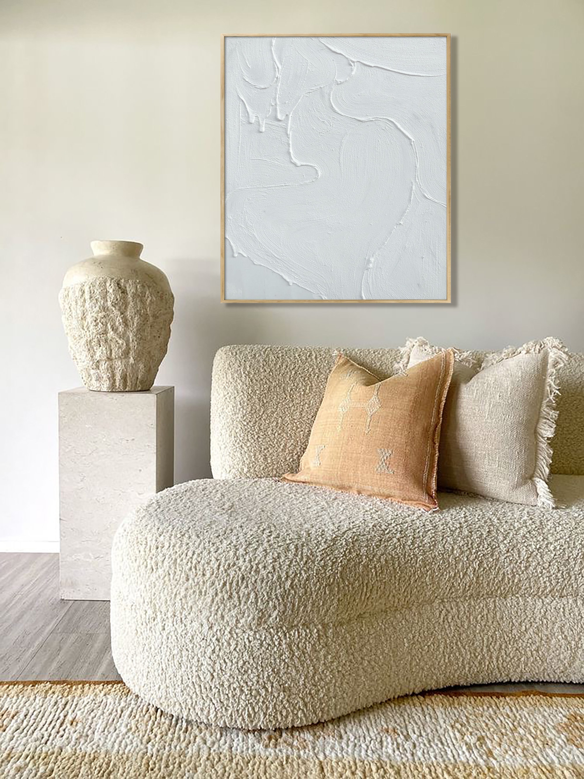 Oversized Plaster Wall Art off White Plaster Art New 100% - Etsy