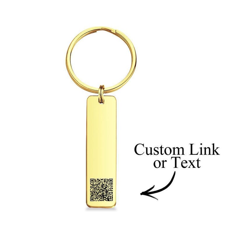 Qr Code Keychain - Etsy