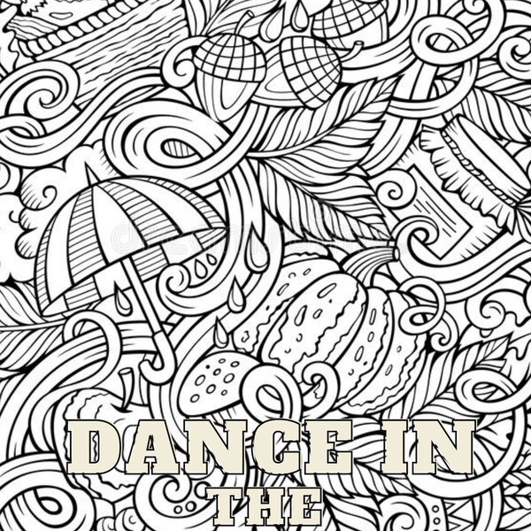 Dance in the Rain Coloring Pages - Etsy