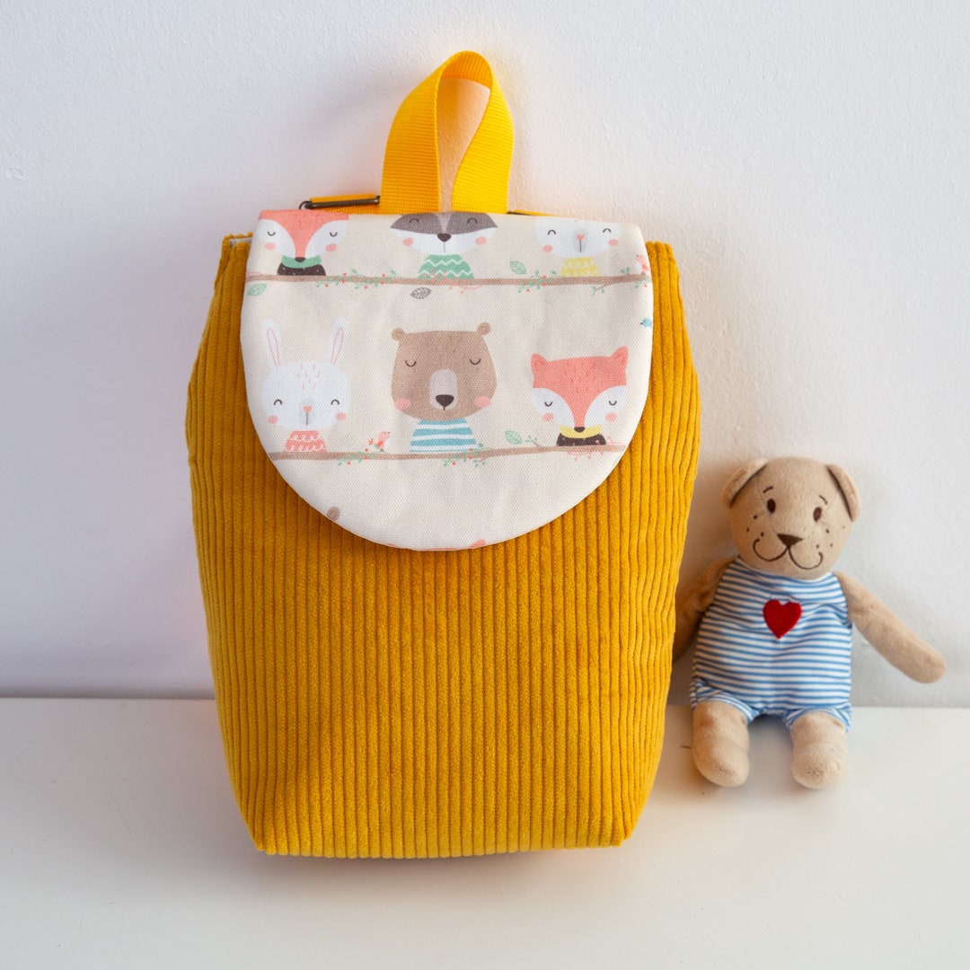 Kindergarten Backpack ANIMALS Personalized and Handmade for Children - Etsy