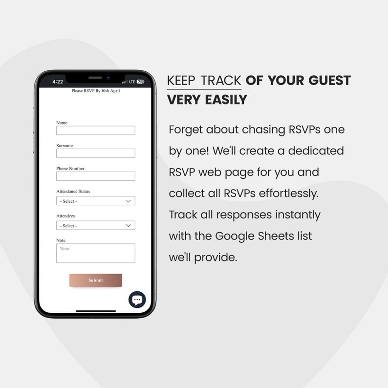 Customizable Online RSVP Page With Tracking & QR Code - Etsy