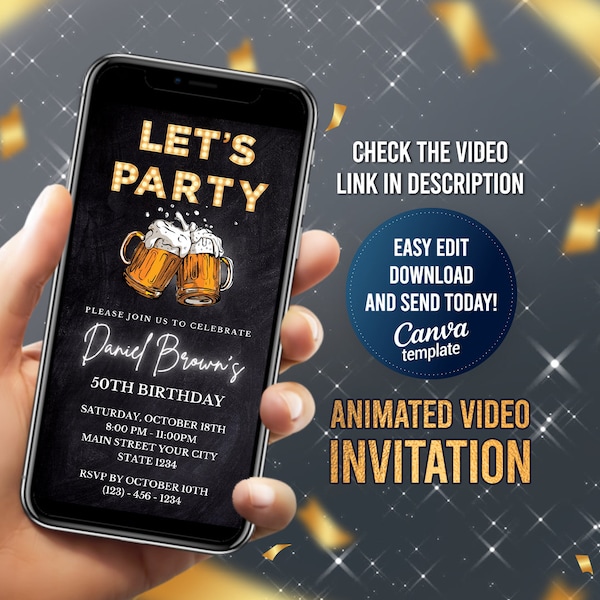 Beer Invitation - Etsy