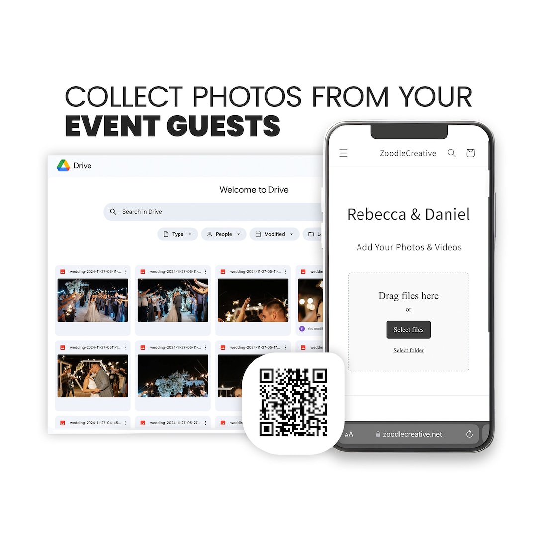 Wedding Guest Photo Album: QR Code Upload Site - Etsy