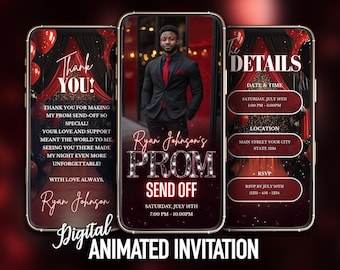 Diy Editable Prom Send off Flyer, Prom Invitation Flyer, Prom Event ...