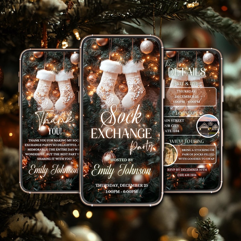 Sock Exchange Invitation - Etsy