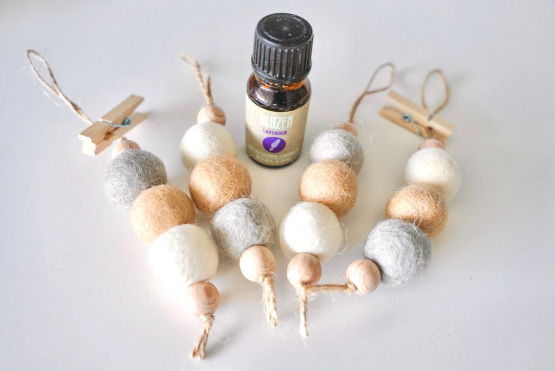 Felt Wool Ball Essential Oil Diffuser: Car Air Freshener - Etsy