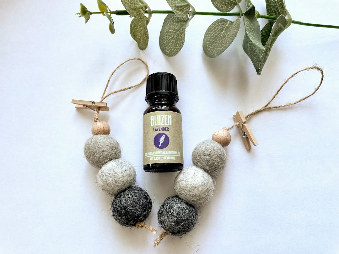 Essential Oil Diffuser || Felt Wool Ball Diffuser, Car Air Freshener ...
