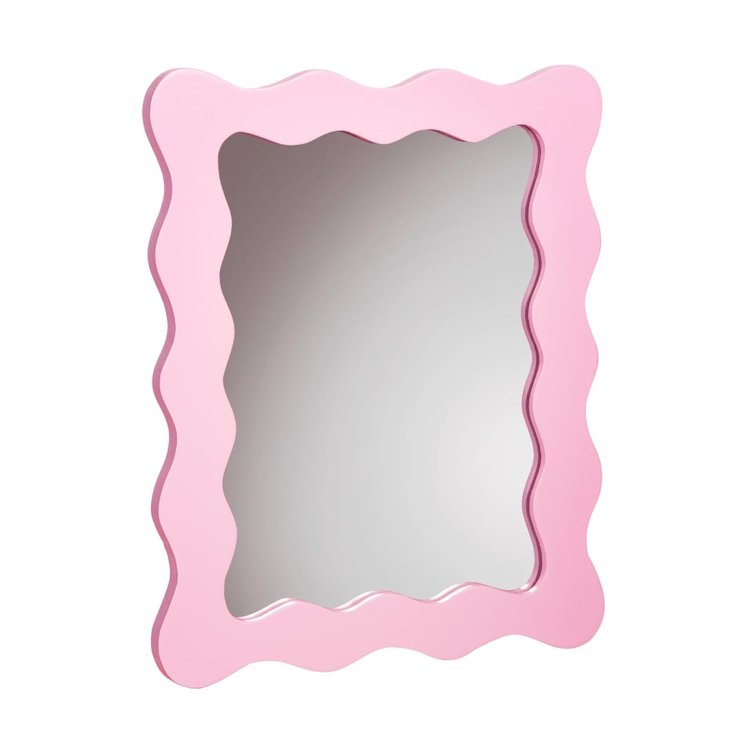 Pink Wavy Wall Mirror - Etsy