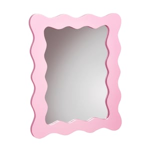 Pink Wavy Wall Mirror - Etsy