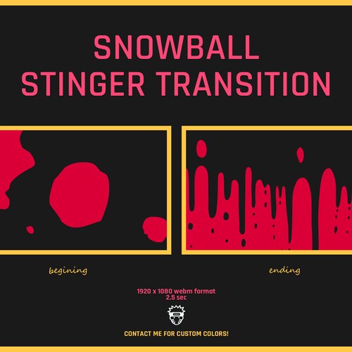 Twitch Waves Stinger Transition / Red / Scene Transition - Etsy
