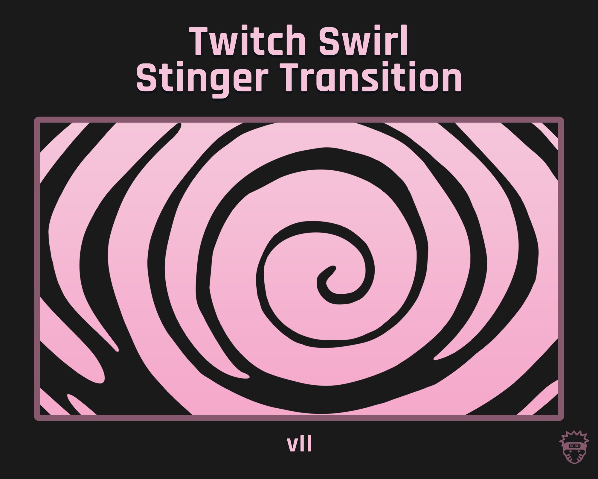 Twitch Pink Swirl Stinger Transition V2 / Scene Transitions / Pastel ...