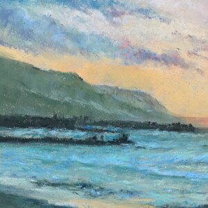 Sea Sunset. Pastel. - Etsy