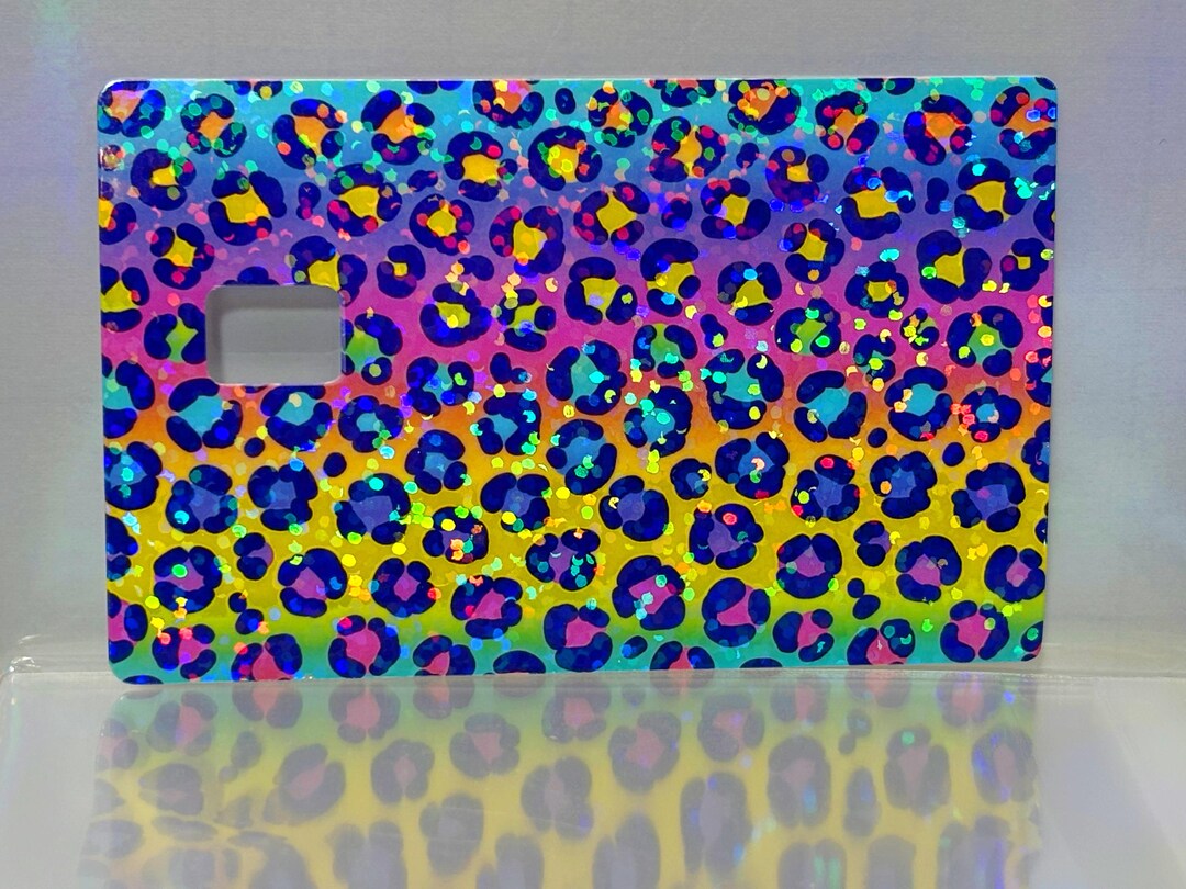 Holographic Rainbow Leopard Print Debit/credit Card Skin - Etsy