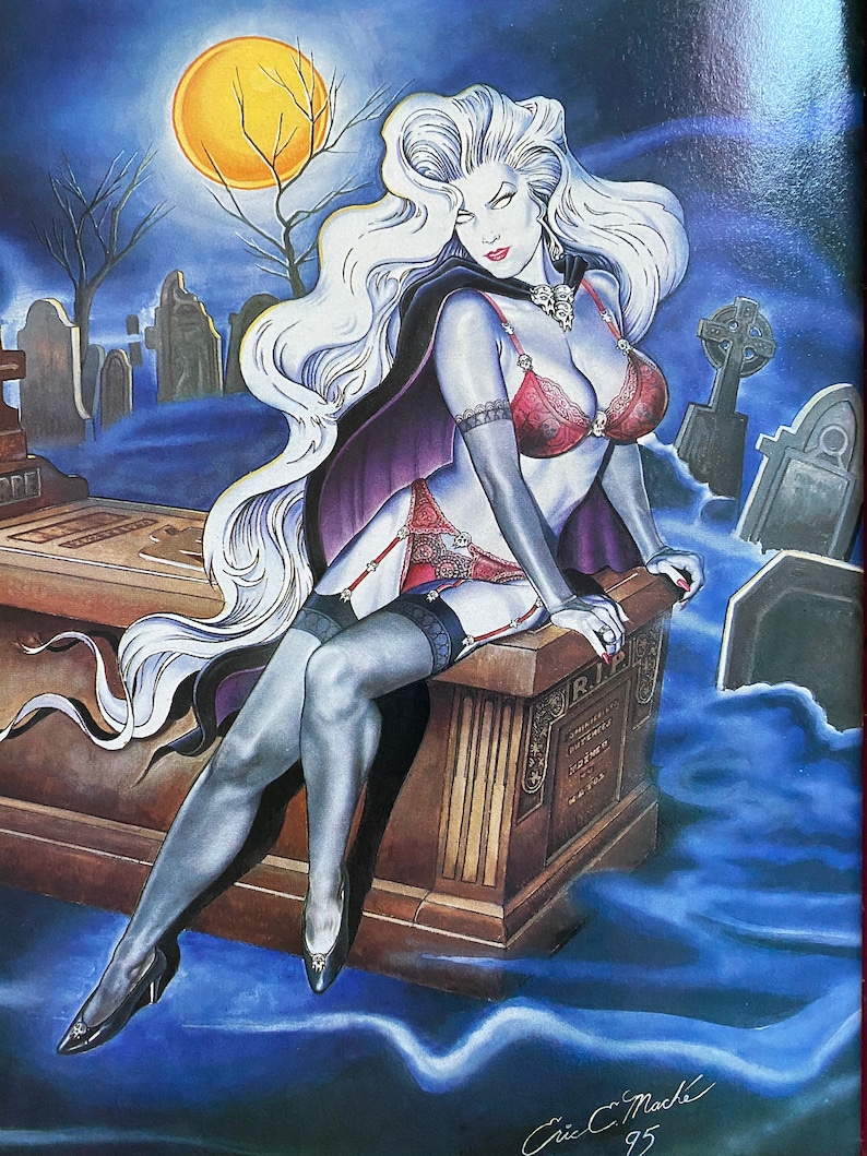 Lady Death Lingerie Pin Up Chaos Comic Books 1990s Etsy