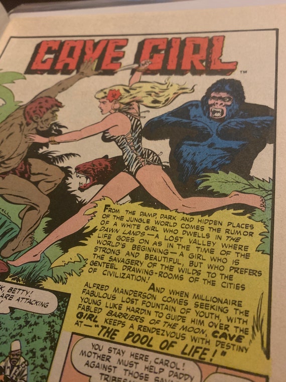 Cave Girl Comic Book Vintage Savage Jungle Beauty Ac Comics 1 Etsy