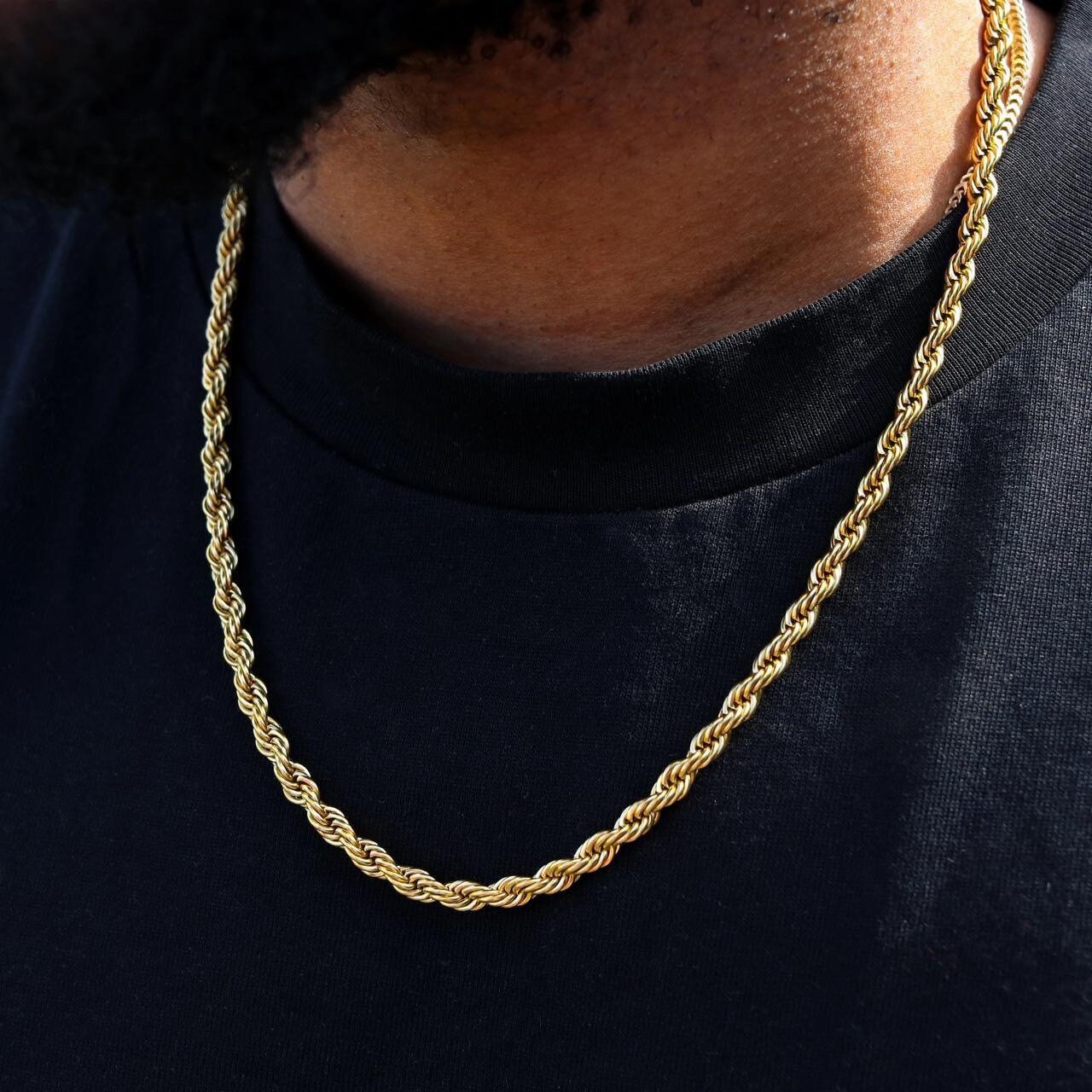5mm Gold Rope Chain - Etsy