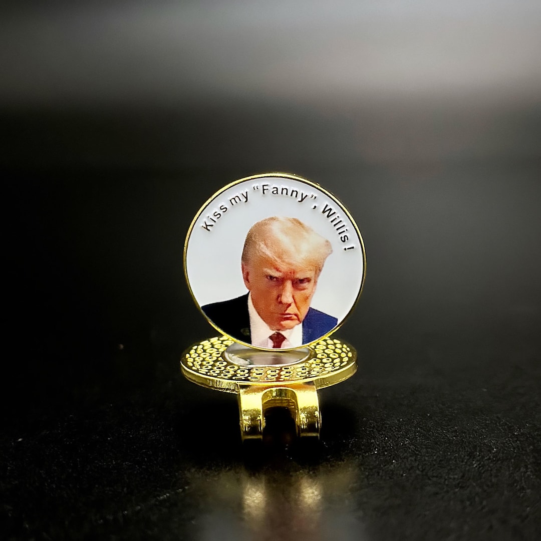 Trump Golf Ball Marker With Magnetic Hat Clip - Etsy