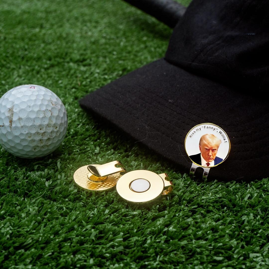 Trump Golf Ball Marker With Magnetic Hat Clip - Etsy