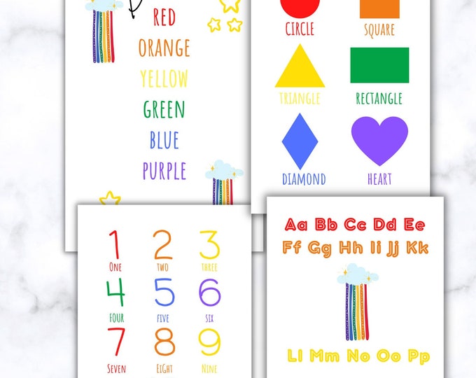 Alphabet Wall Cards ABC Picture Wall Posters for Classroom Printable ...