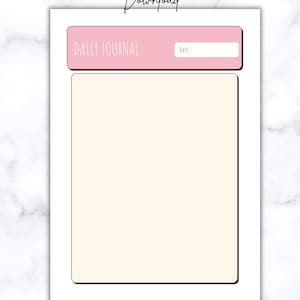 Daily and Weekly Planner / Journal Printable PDF - Etsy