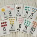 Number Wall Cards 1-10 Counting Picture Wall Posters for Classroom ...