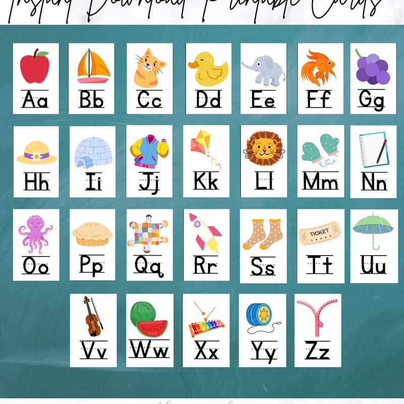 Alphabet Poster - Etsy