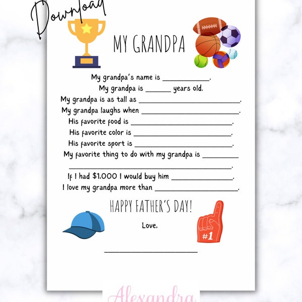 Grandpa Fathers Day - Etsy