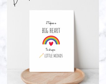 Teacher Appreciation Printable Card Last Day of School Teacher Gift ...
