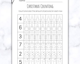Winter I Spy Printable Worksheet Numbers 1 20 Preschool Kindergarten ...