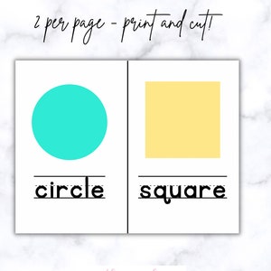 Pastel Shapes Picture Wall Posters for Classroom Printable - Etsy