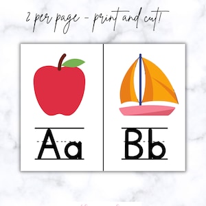 Alphabet Wall Cards ABC Picture Wall Posters for Classroom Printable - Etsy