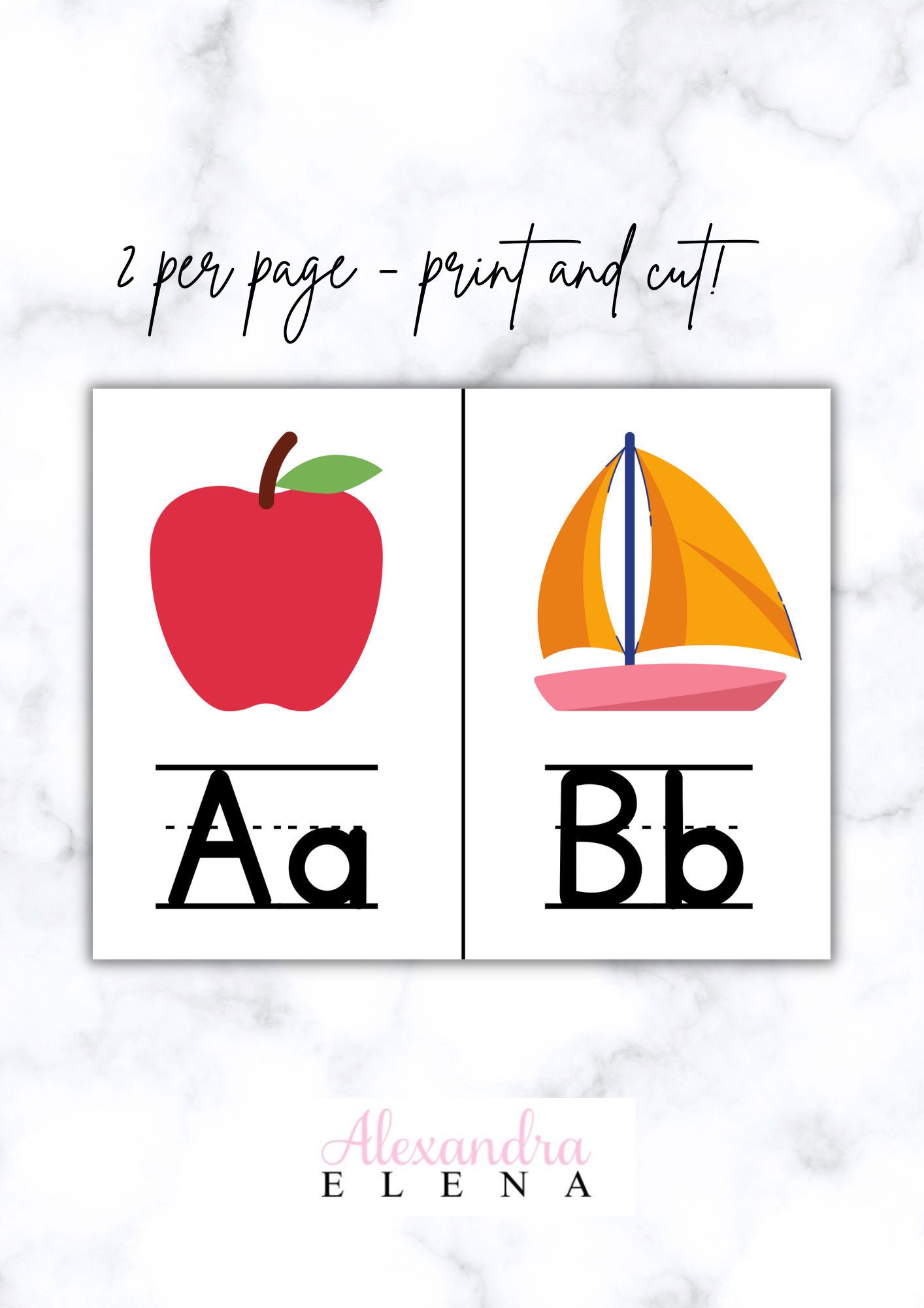 Alphabet Wall Cards ABC Picture Wall Posters for Classroom Printable - Etsy