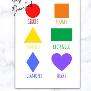 Kids Rainbow Printable Wall Art for Playroom Bedroom or Classroom With ...