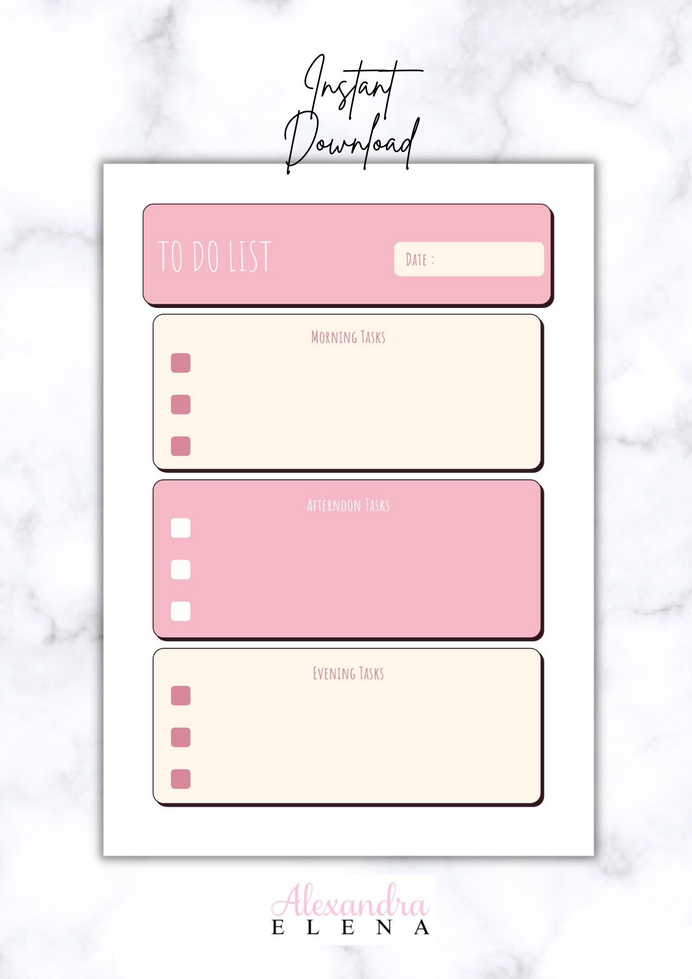 Daily and Weekly Planner / Journal Printable PDF - Etsy