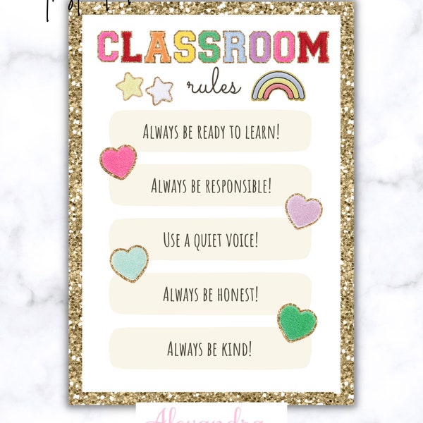 Classroom Rules - Etsy