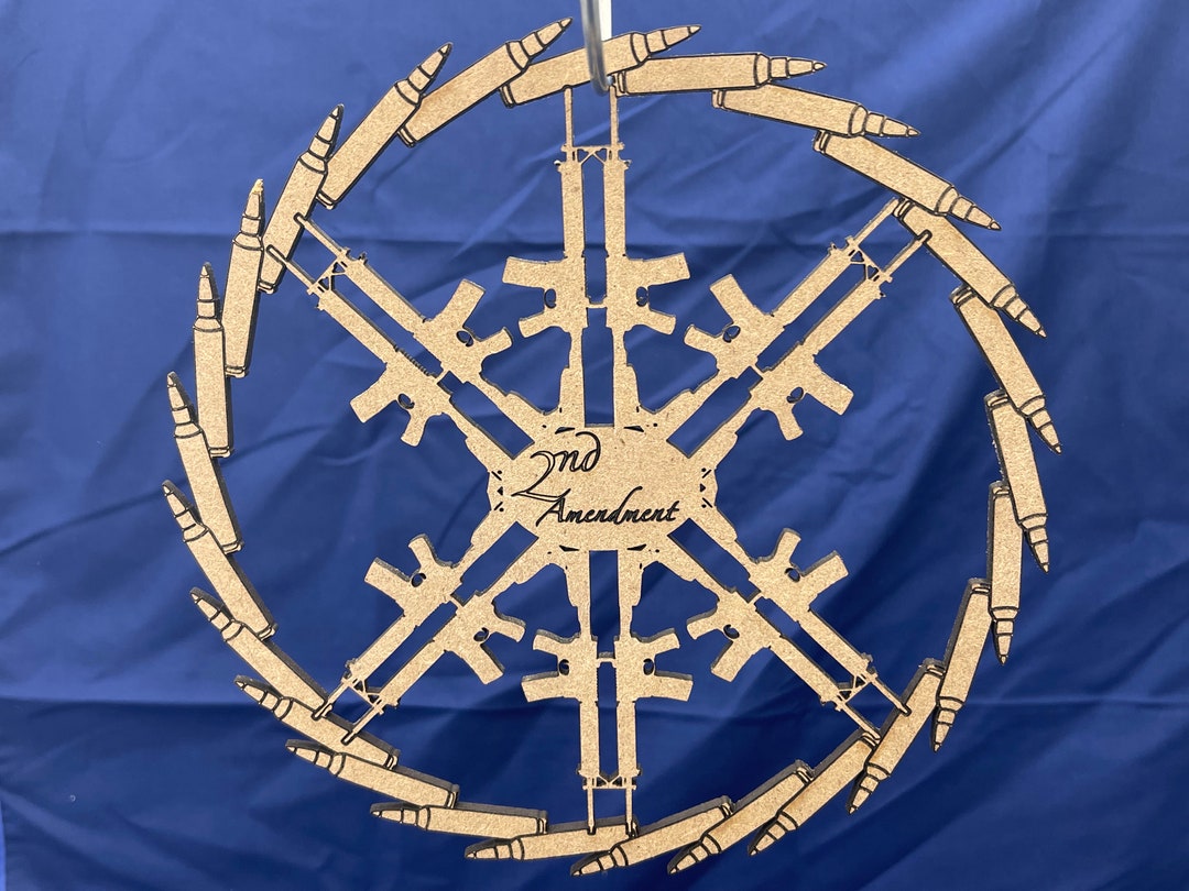 Gun Flake, 2nd Amendment SVG, Right to Bear Arms, Christmas Ornament ...