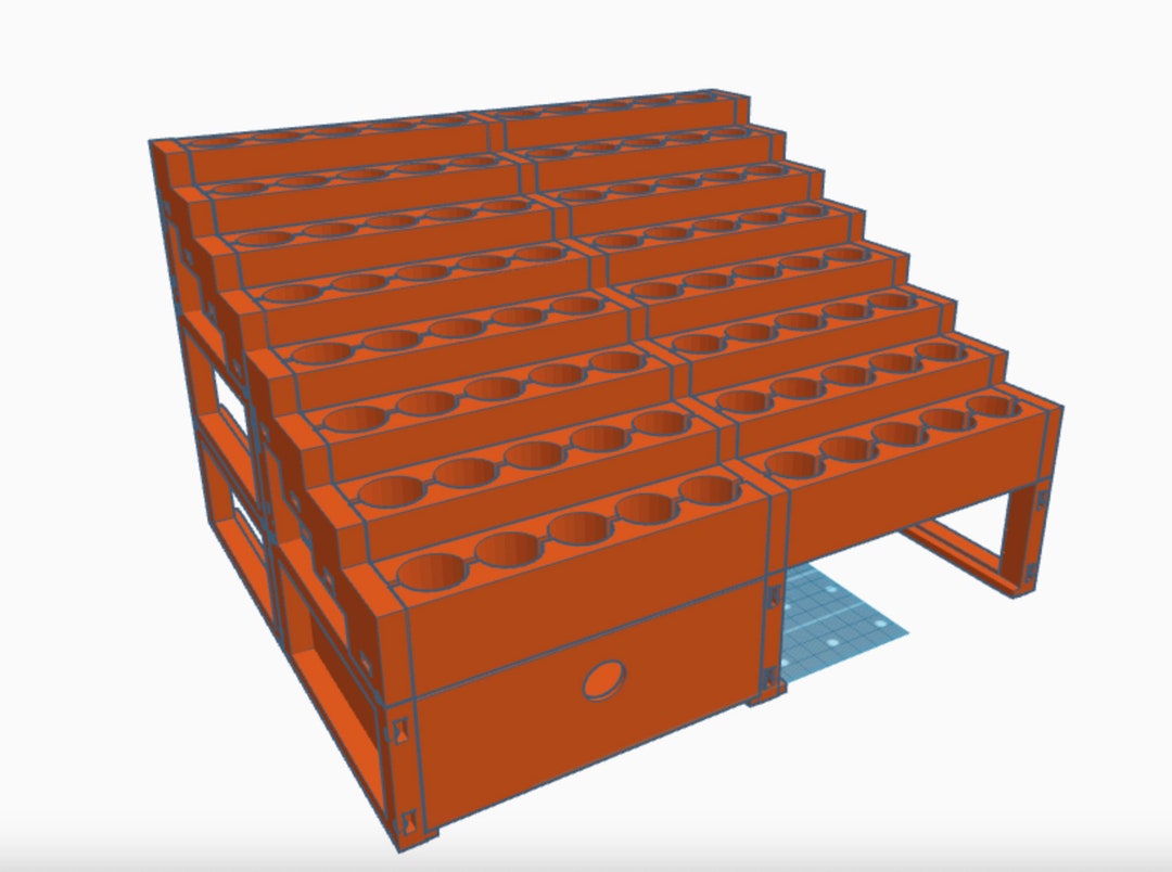 Vallejo Style Paint Dropper Rack 3d Print File - Etsy