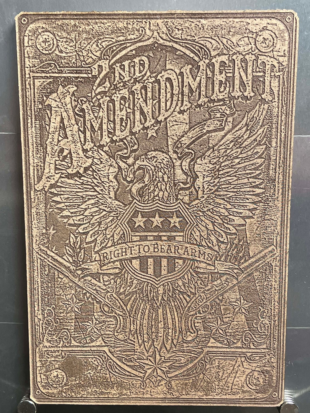 2nd Amendment Plaque SVG File - Etsy