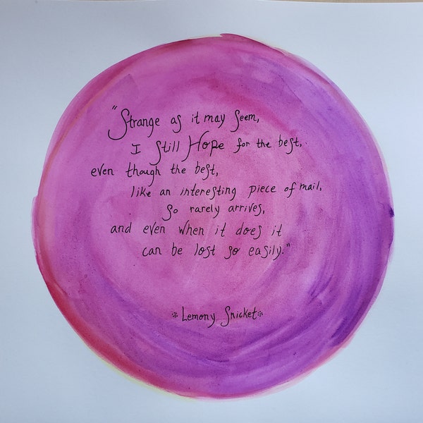 Lemony Snicket - Etsy