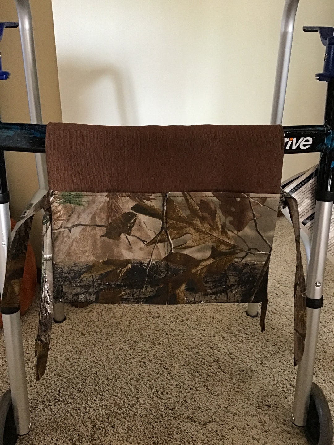 Walker Tote Bag With Pockets. Brown With Camo Pockets - Etsy