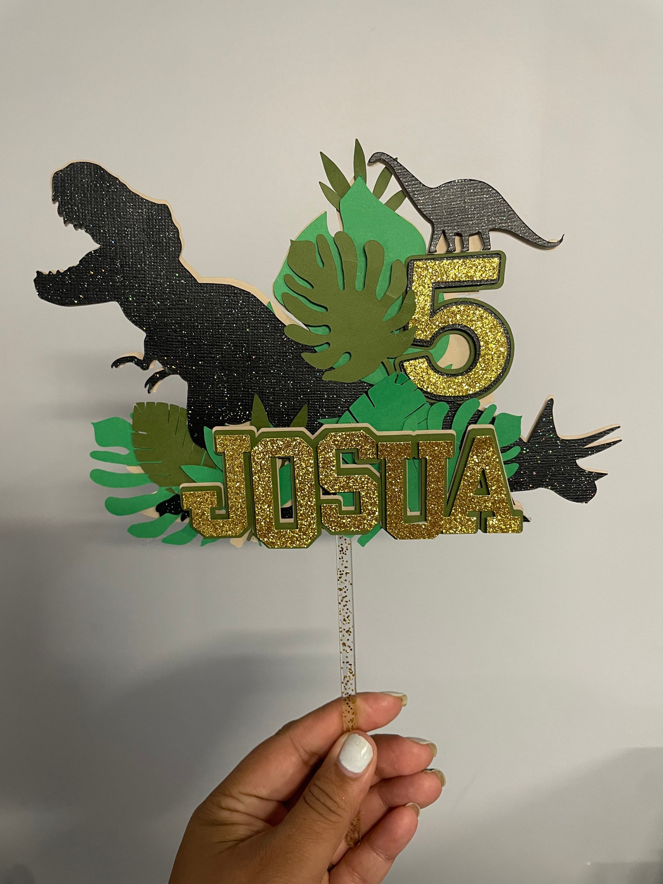 Dinosaur Cake Topper - Etsy