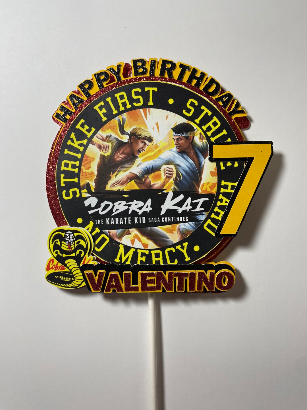 Cobra Kai Cake Topper - Etsy