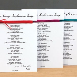 Valentine's Day Printable Card Long Distance Hug - Etsy