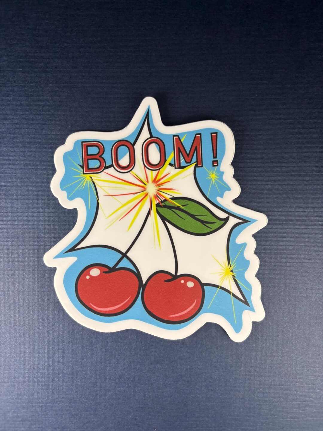 Cherry Bomb Sticker- Funny, Comic Style With Vibrant Colors Die Cut ...