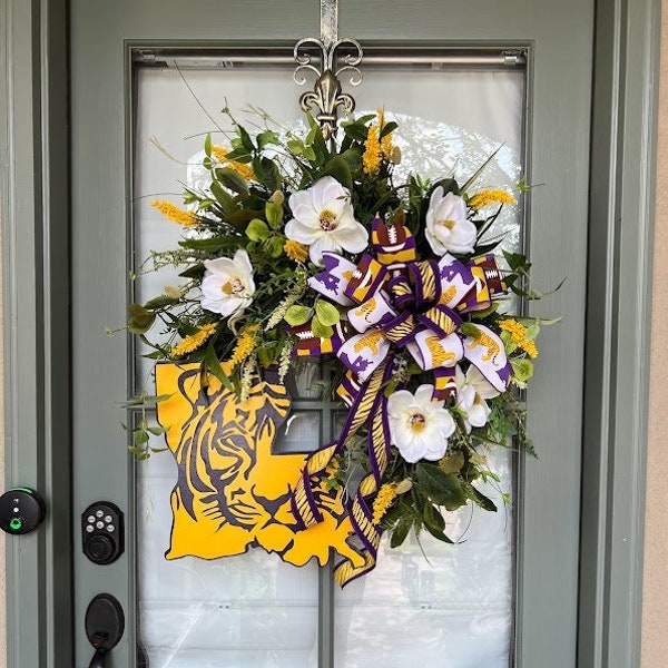 Lsu Wreath - Etsy
