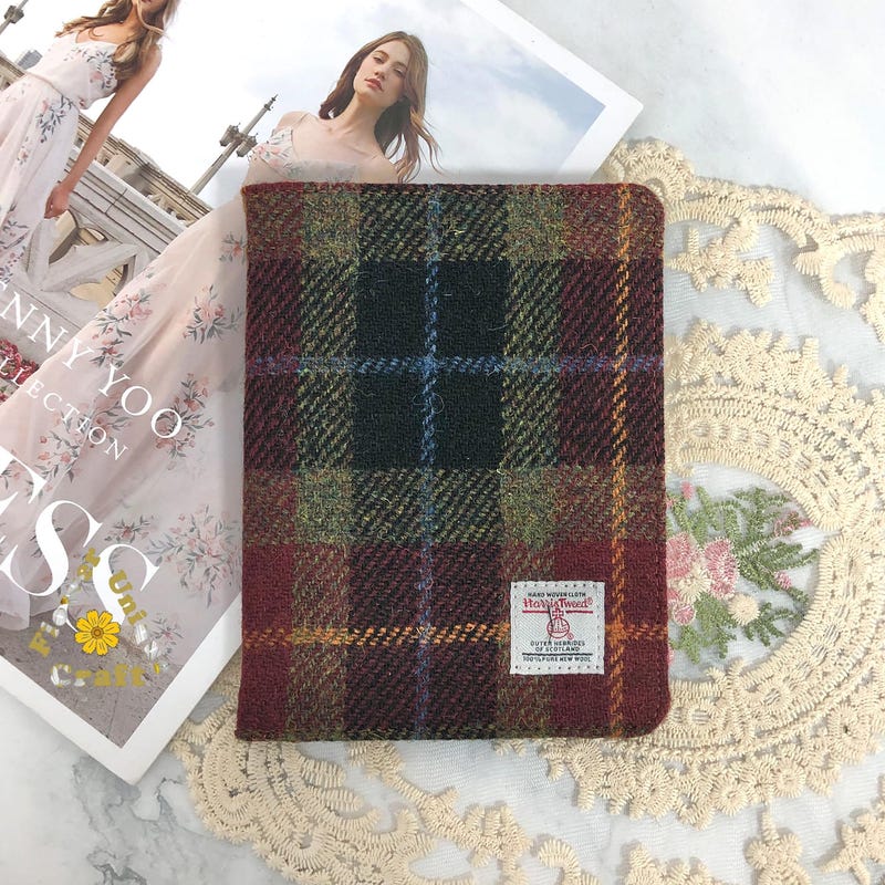 Tweed Fabric Book Cover - Etsy