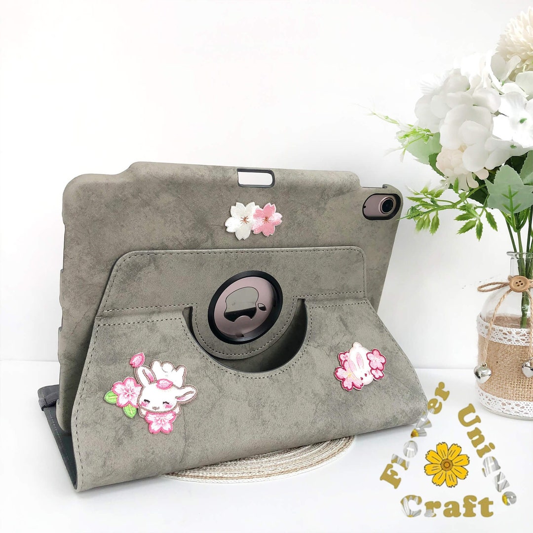 Cute Cartoon Stickers iPad Case for iPad Pro 11'' 13" 2024,ipad Air 5 ...