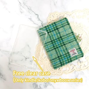 Harris Tweed Fabric Onyx Boox Case With Free Clear Case for Boox Go ...