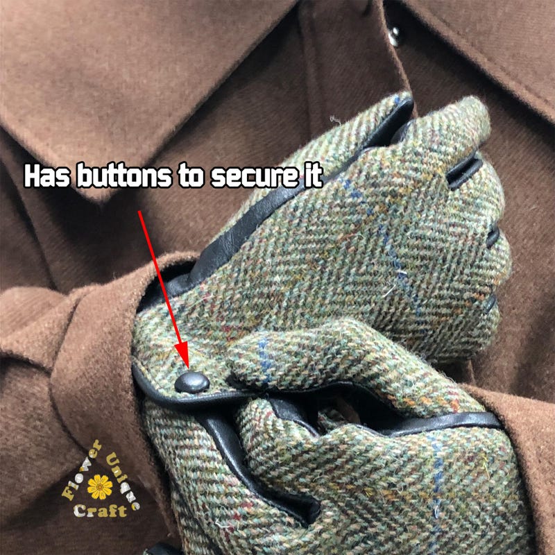 Womens Green Plaid Gloves - Etsy